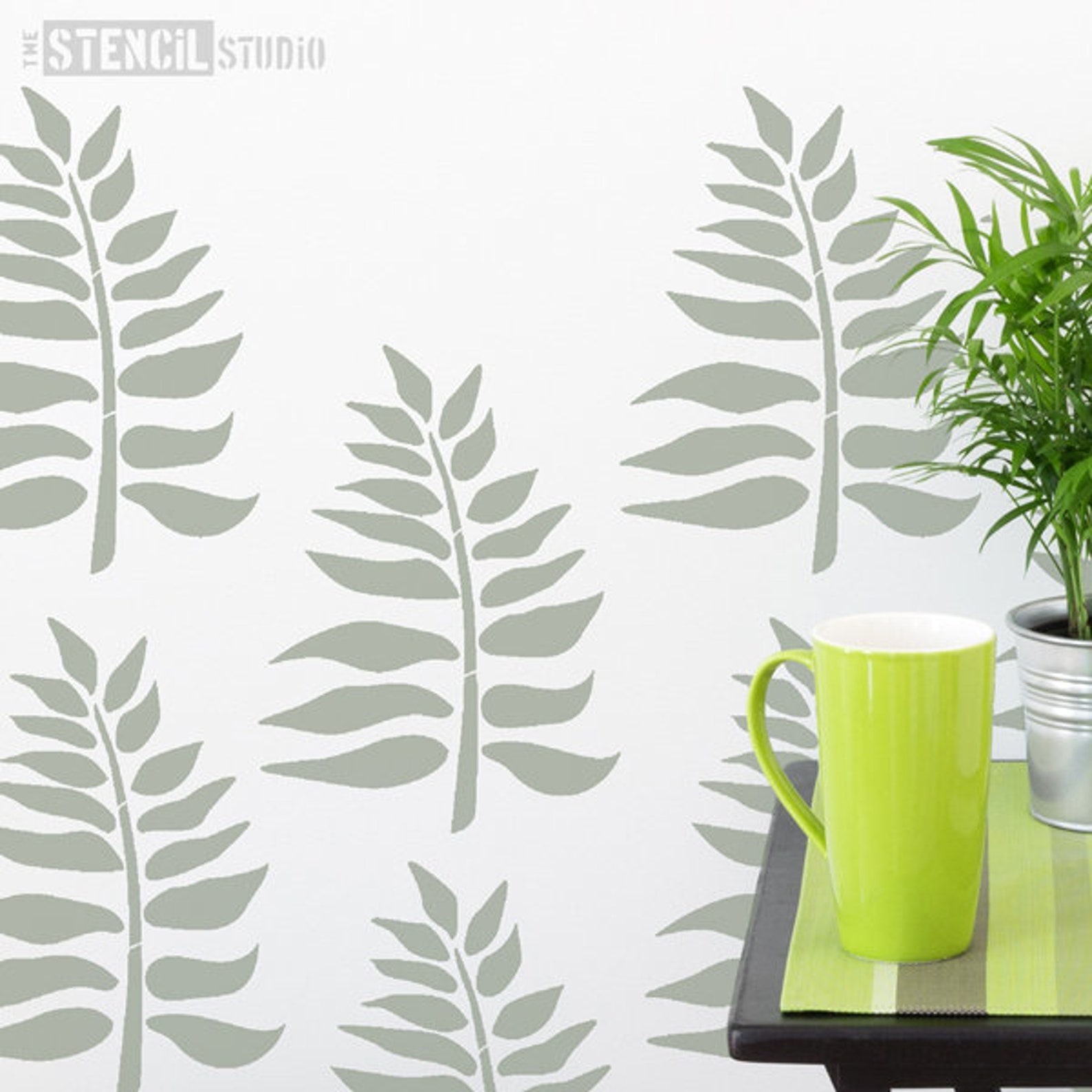 Fern Leaf Stencil From the Stencil Studio. Floral Stencils. | Etsy