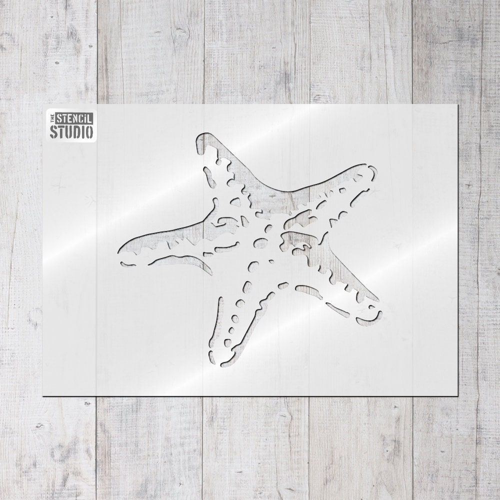 Stella Starfish Stencil From the Stencil Studio. Bathroom - Etsy