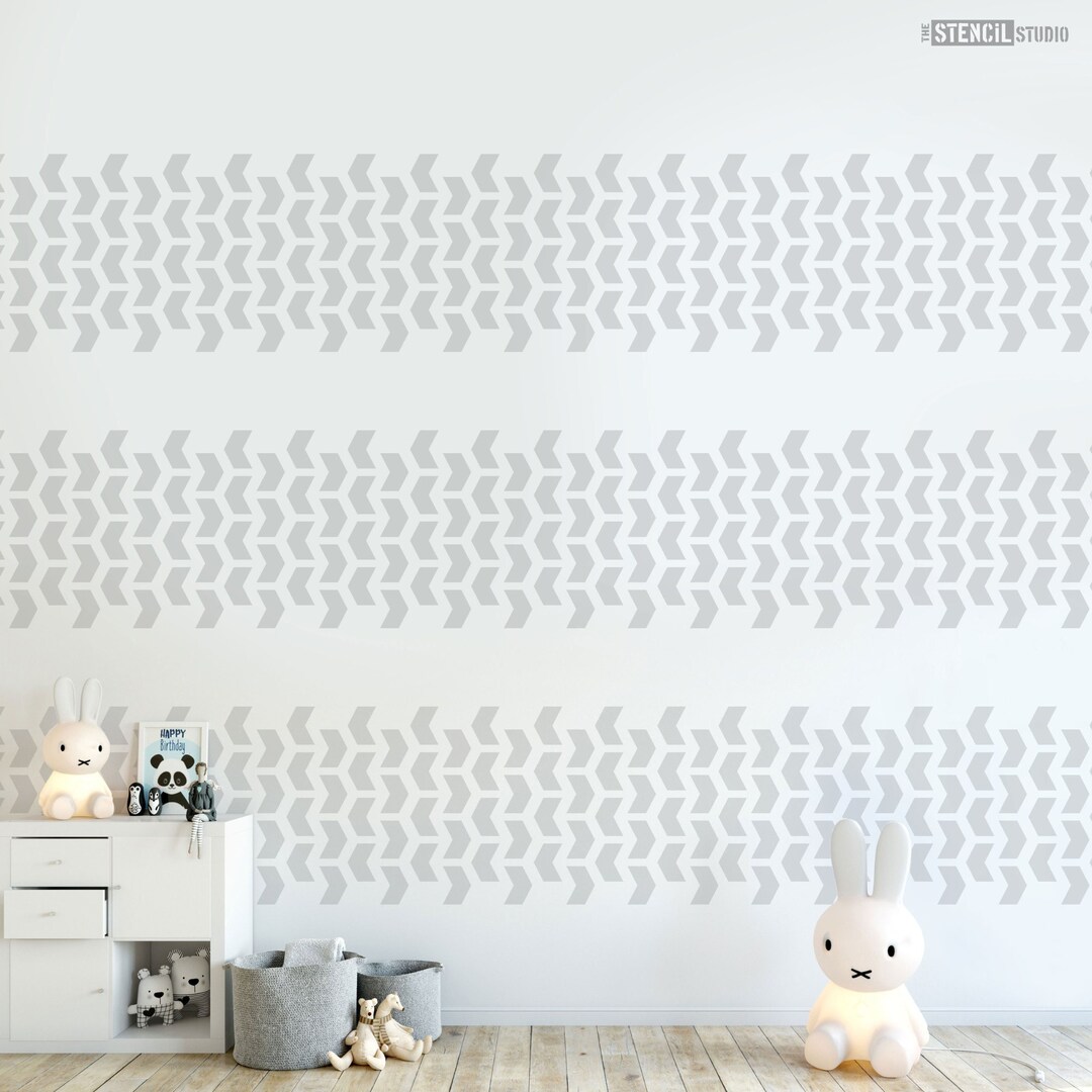 Chevy Pattern Repeating Wall Stencil - Reusable Wall Stencil ...