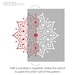 Rohan Mandala Indian Motif Stencil. Reusable Indian Themed Stencils for ...