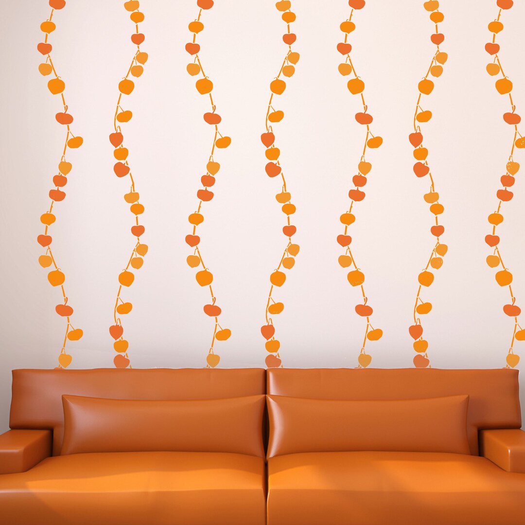 Chinese Lanterns Wall Stencil From the Stencil Studio - Create a Budget ...