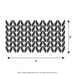 Get Knitted Repeat Yarn Stencil From the Stencil Studio Ltd. Stencils ...