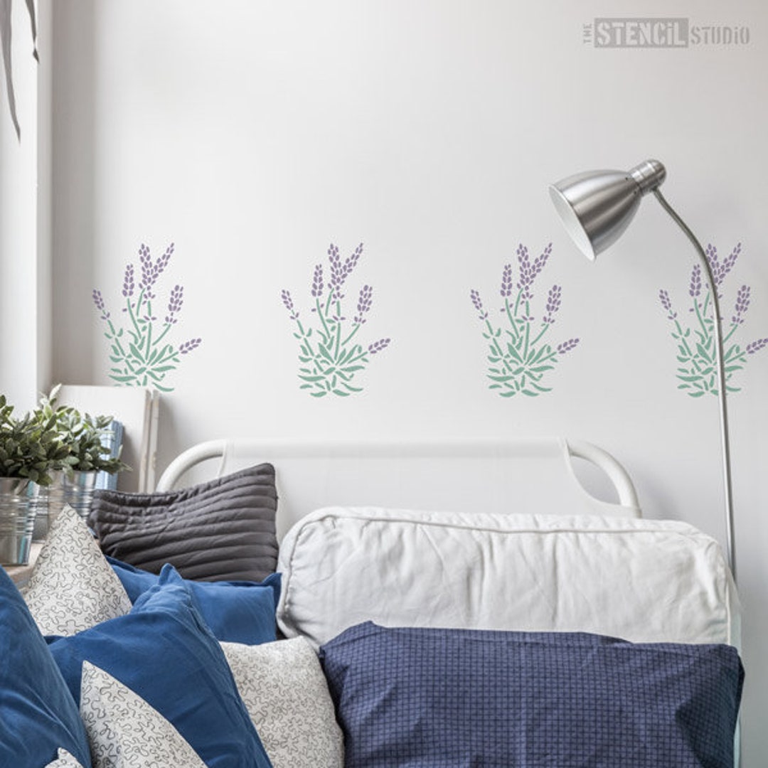 Lavender Flower Stencil From the Stencil Studio. Floral Stencils ...