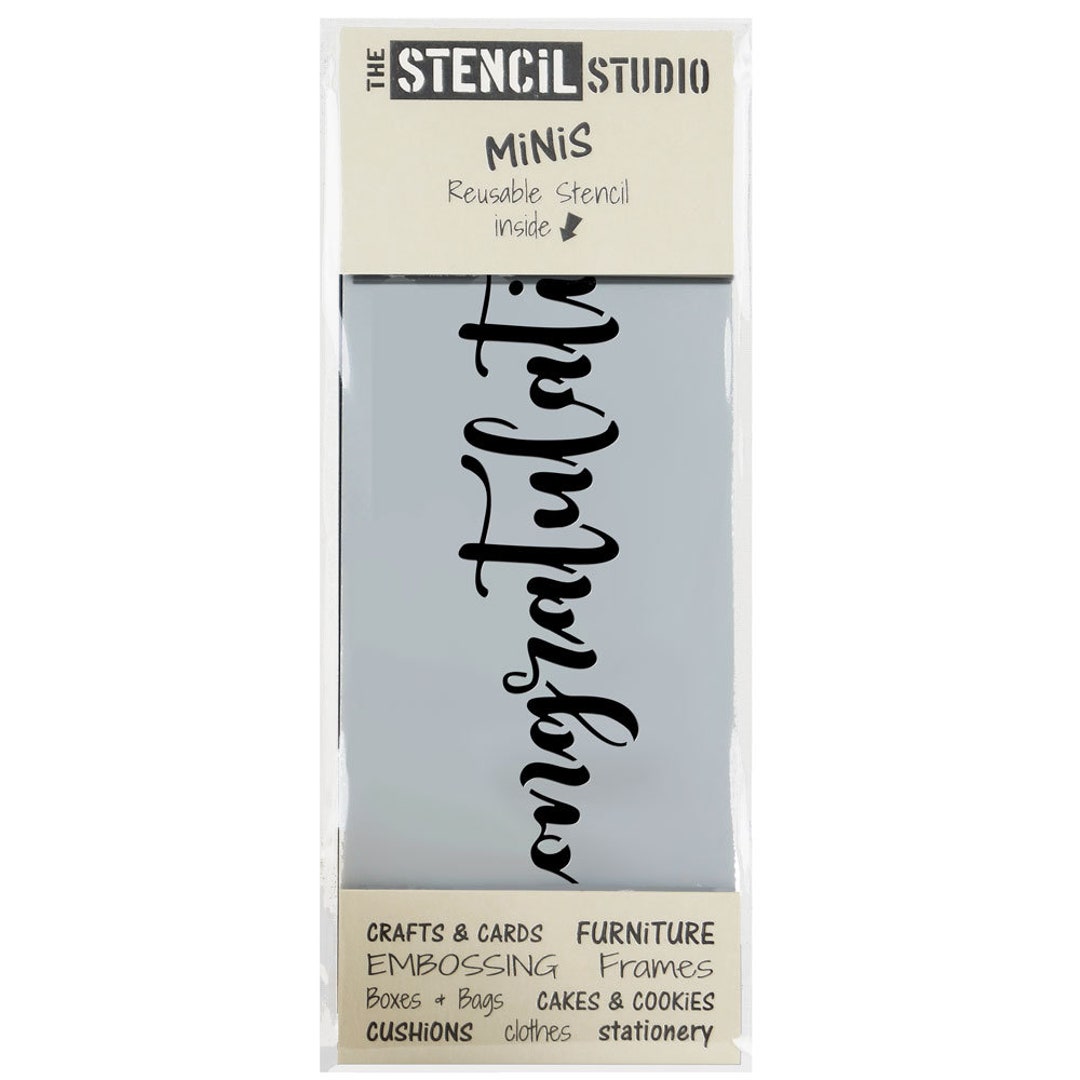 Congratulations - Stencil Minis From the Stencil Studio. Handy Little ...
