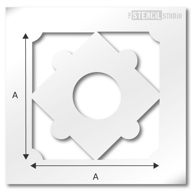 Luxley Tile Stencil - Geometric Pattern Tile Stencil - Stencils for ...