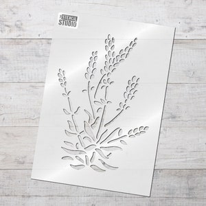 Lavender Flower Stencil From the Stencil Studio. Floral Stencils ...
