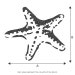 Stella Starfish Stencil From the Stencil Studio. Bathroom Stencils ...