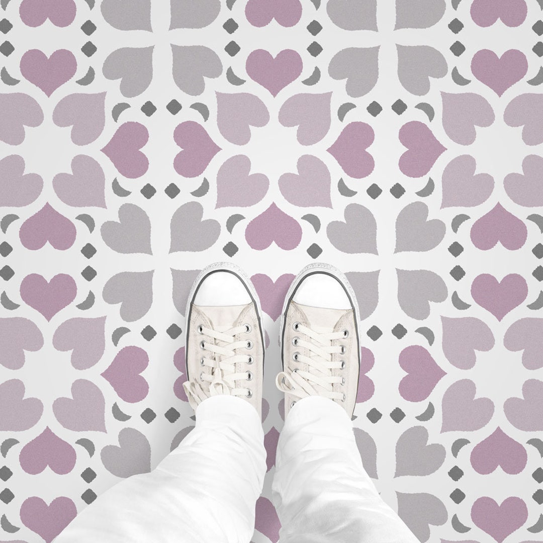 Hidcote Tile Repeat Stencil - Reusable Repeat Pattern Stencil to Create ...