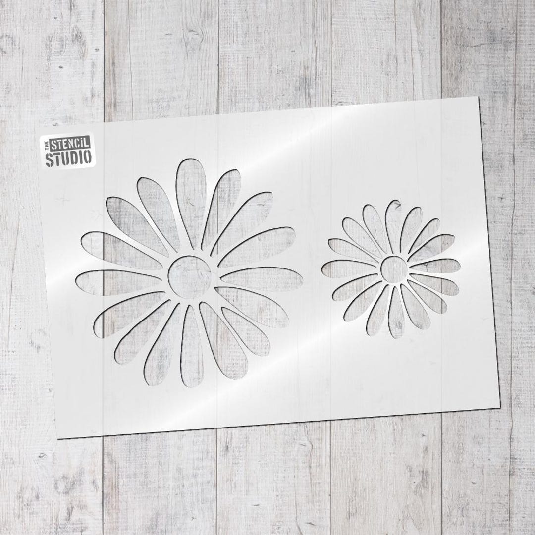 Daisy Flower Border Stencil From the Stencil Studio. Reusable, Easy to ...