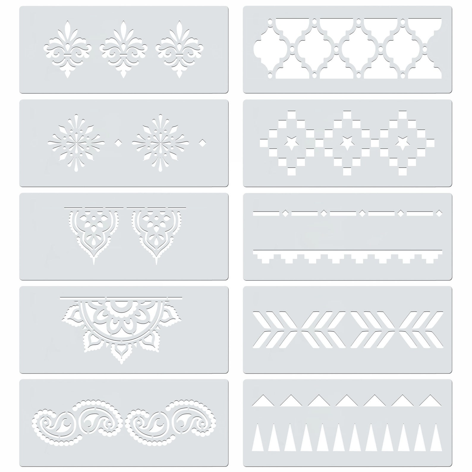 Patterns Set of 10 Stencil Minis From the Stencil Studio. - Etsy UK