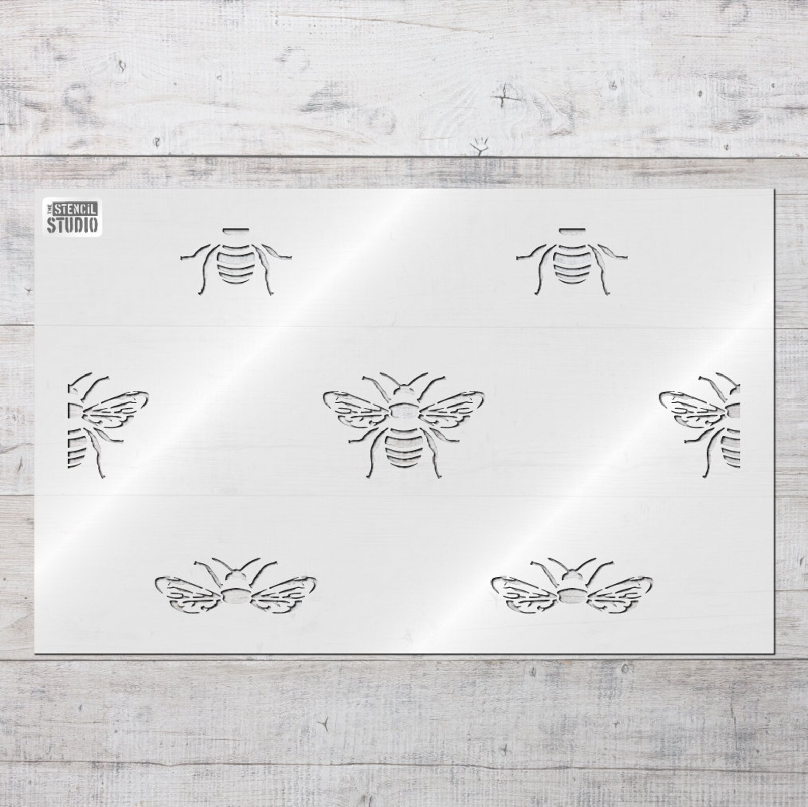 Bee Repeat Stencil Bees Stencils Insect Stencils | Etsy