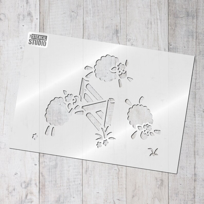 Jumping Sheep Stencil From the Stencil Studio. Kids Room Stencils ...