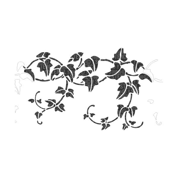 Ivy Border Wall Stencil -add Traditional Country Cottage Charm to Your ...
