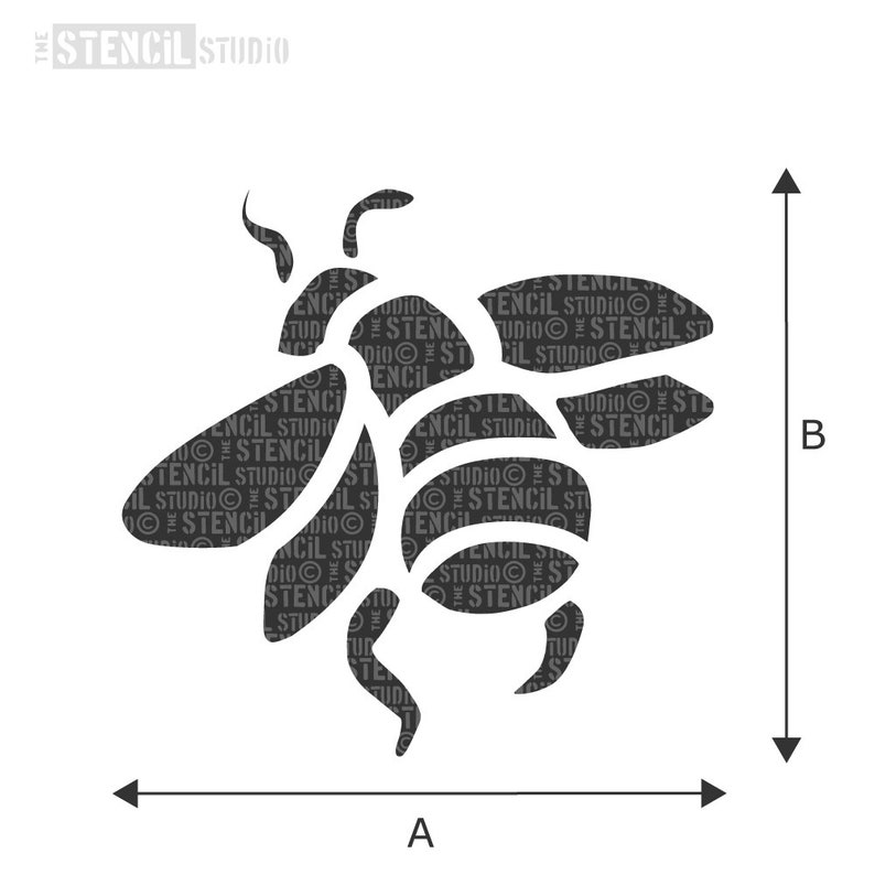 Bee Stencil Bumble Bee Stencil From the Stencil Studio. - Etsy