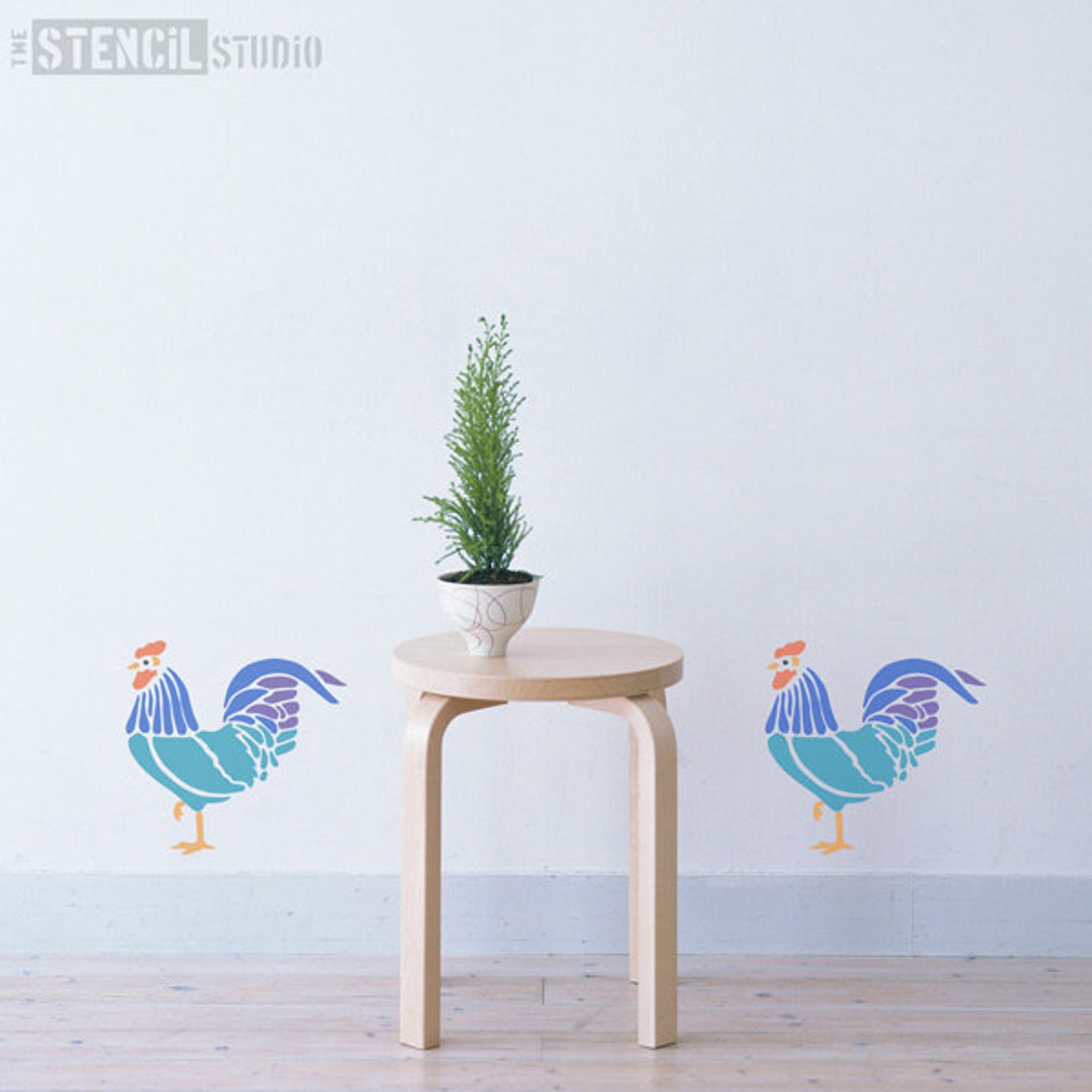 Cockerel Stencil - Bird Stencils - Farmyard Stencils - the Stencil ...