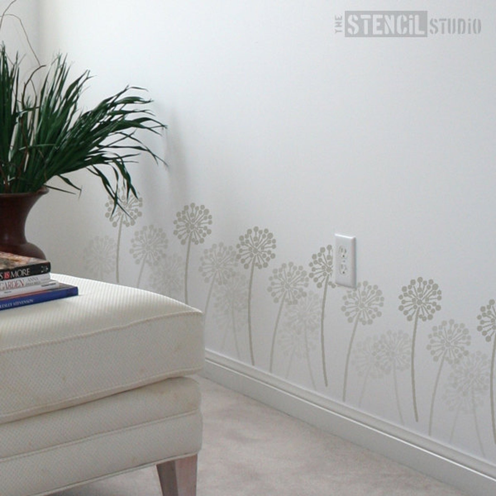 Allium Flower Stencil From the Stencil Studio. Reusable Stencil for ...