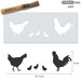 Chicken /hen /chicks /cockerel Stencil - Easter Chicks Mini Stencil ...