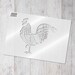 Cockerel Stencil - Bird Stencils - Farmyard Stencils - the Stencil ...