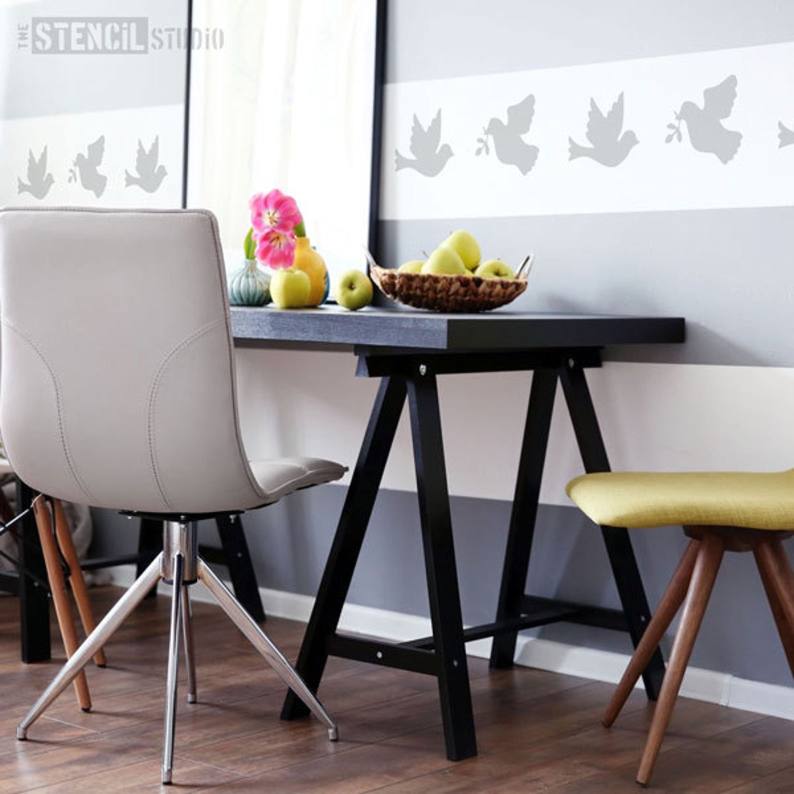 Doves Stencil From the Stencil Studio. Reusable Easy to Use. | Etsy