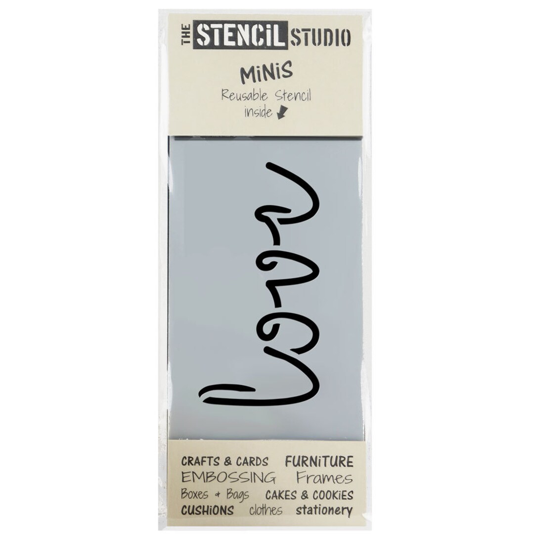 Love Text Stencil - Mini Stencil- Handy Reusable Wall Stencils for Home ...