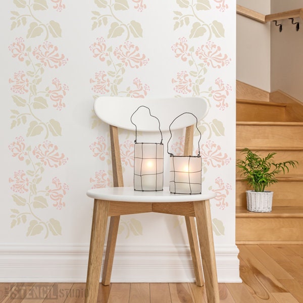 Honeysuckle Stencil From the Stencil Studio. Floral Stencils. Reusable ...