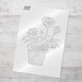 Geranium Flower Pot Stencil From the Stencil Studio. Floral Stencils ...