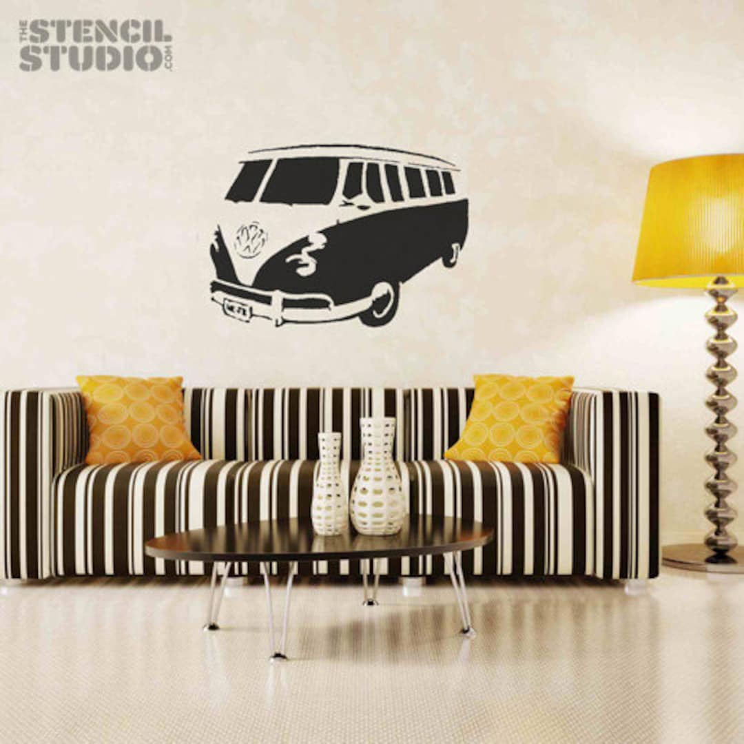 Sennen Camper Van Stencil From the Stencil Studio. Reusable Home Decor ...