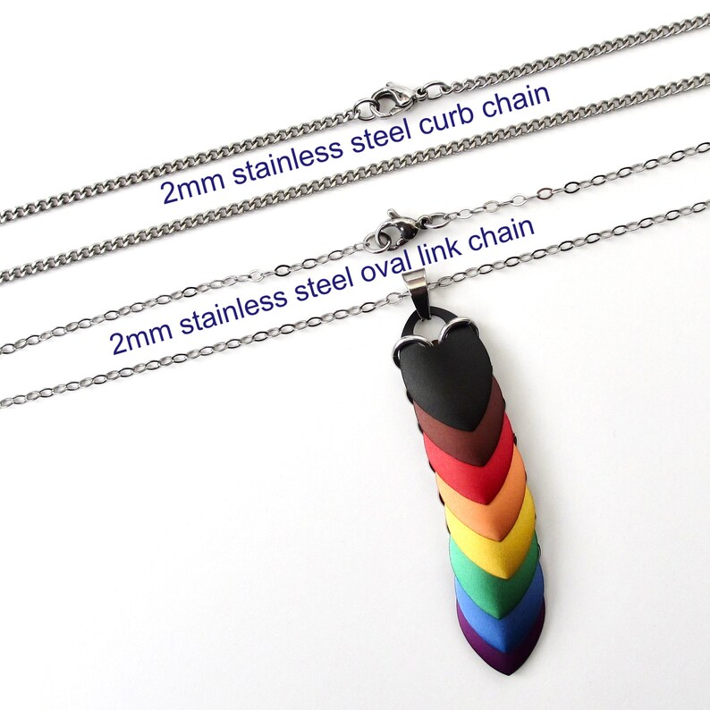 Philadelphia Pride Flag Pendant: LGBTQ Chainmail Scale Necklace - Etsy