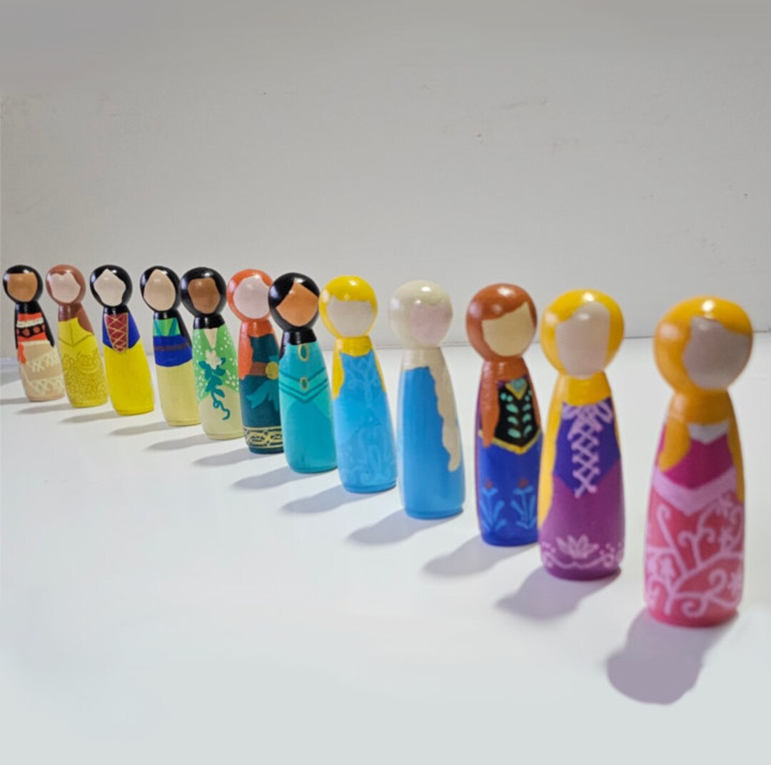 ISLAMIC ART: Hijabi Princess Peg Dolls | Personalised Dolls - Etsy