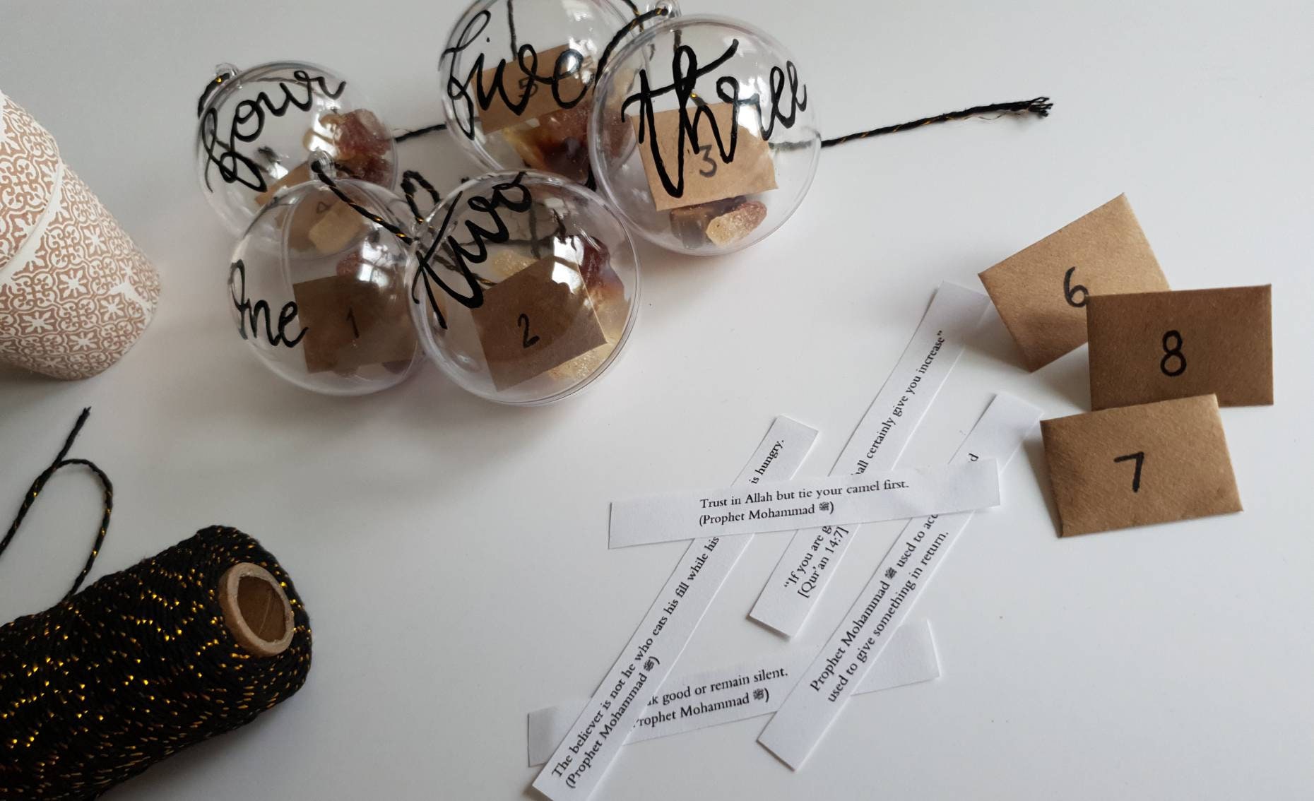 ISLAMIC ART: Ramadan Advent Tree With Decorative Hanging Baubles ...