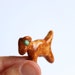 Pendant or Magnet Dog Ceramic Clay Art Key Ring Charm Yellow Brown ...