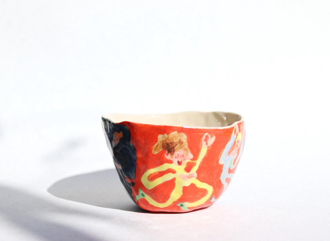 Handmade Ceramic Tea Cup: Wonky Pottery, Party Scenery Design - Etsy