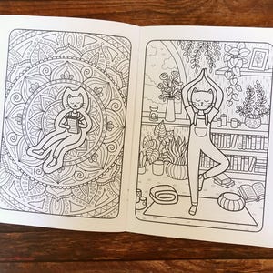 Printable Coloring Zine - Cultivating Mindfulness - Etsy