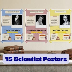 Famous Scientist Posters for Kids | Printable Science Classroom Decor ...