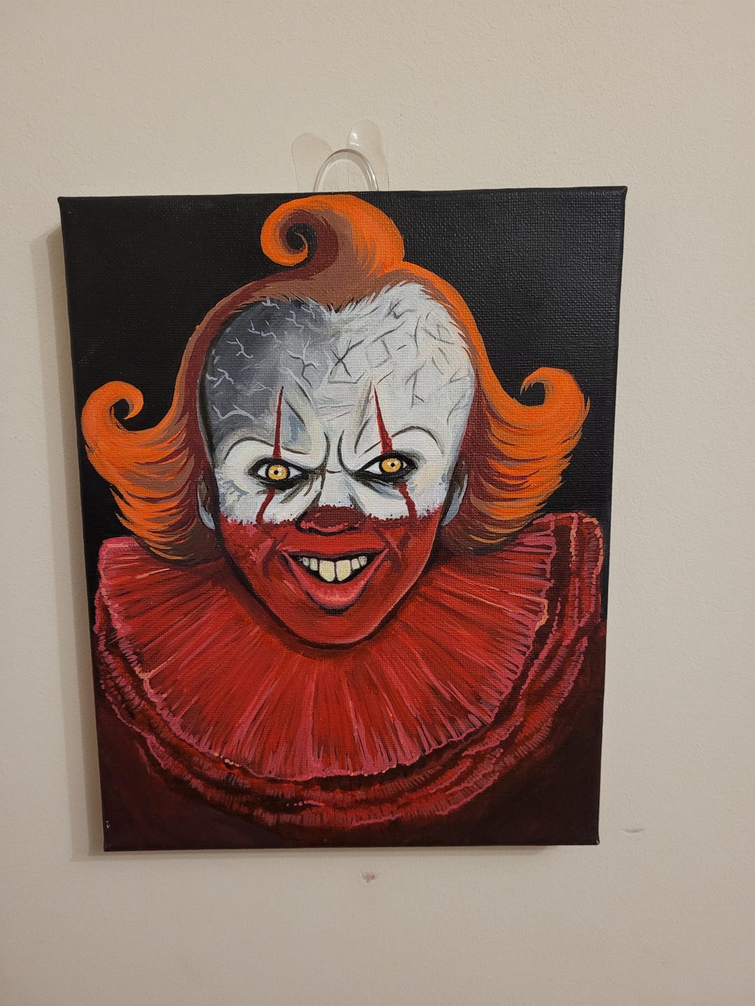Pennywise It Welcome to Derry Horror Square Canvas Painting - Etsy