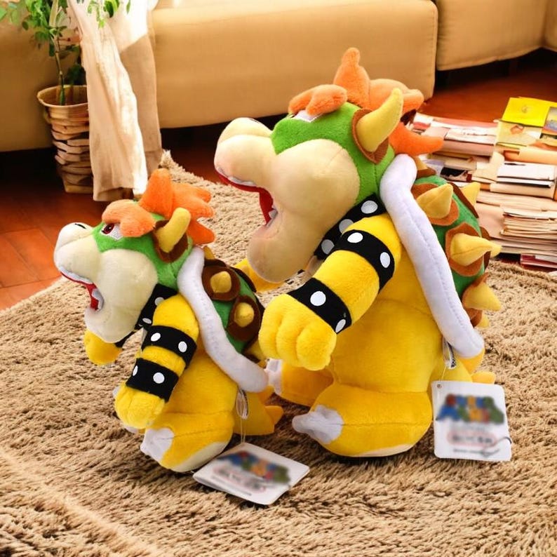 10in Super Mario Bowser Koopa Plush Toy Stuff Plush Doll Anime Gift for ...