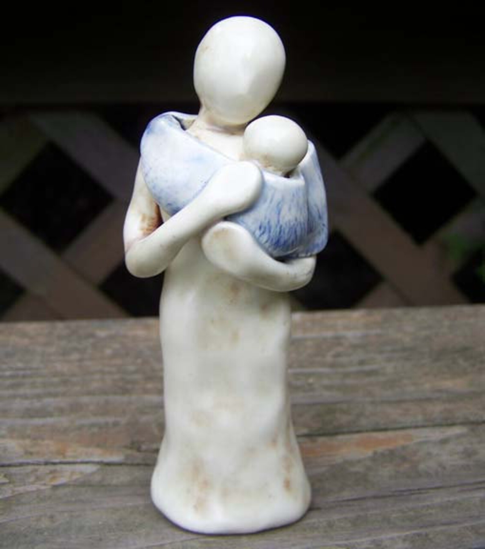 Mother & Child Figurine Baby Carrying Made to Order - Etsy