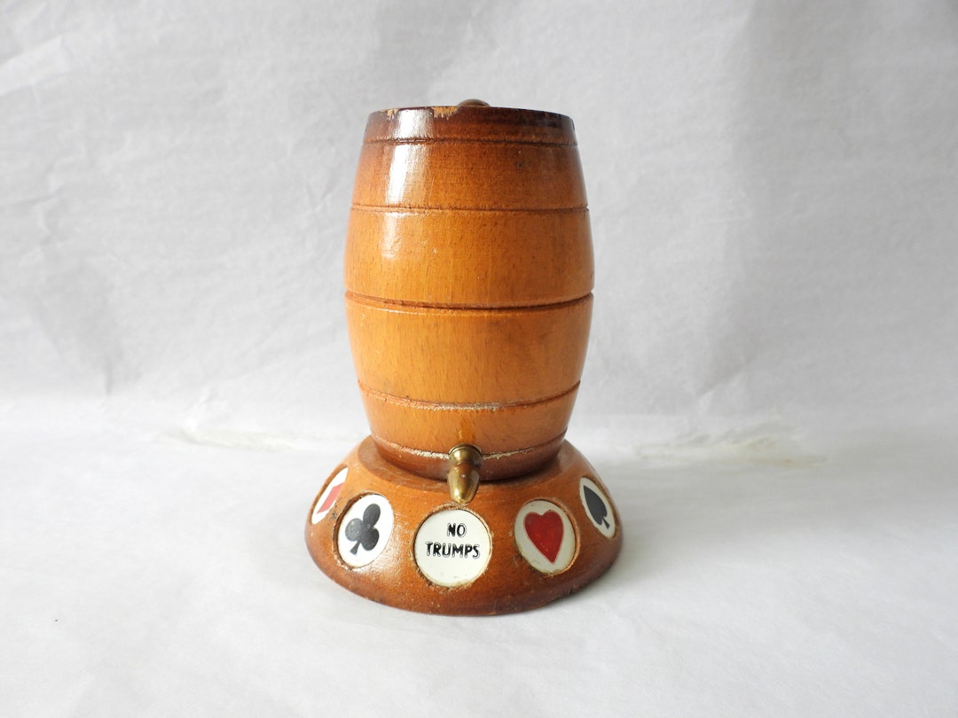 Vintage Bridge Marker, Wooden Barrel, Trump Suit Marker - Etsy