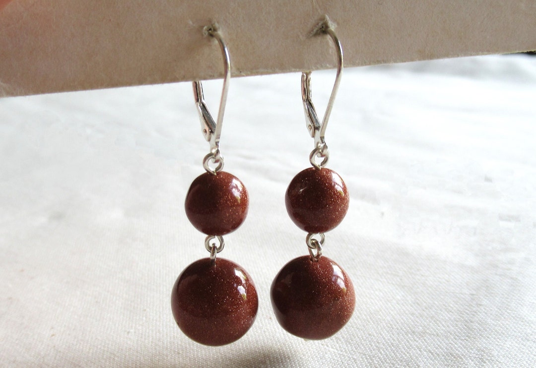 Vintage 90's Sterling Silver Whitney Kelly Designer Orange Goldstone ...