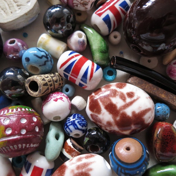 Pottery Beads - Etsy