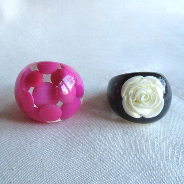 Lucite Ring - Etsy UK