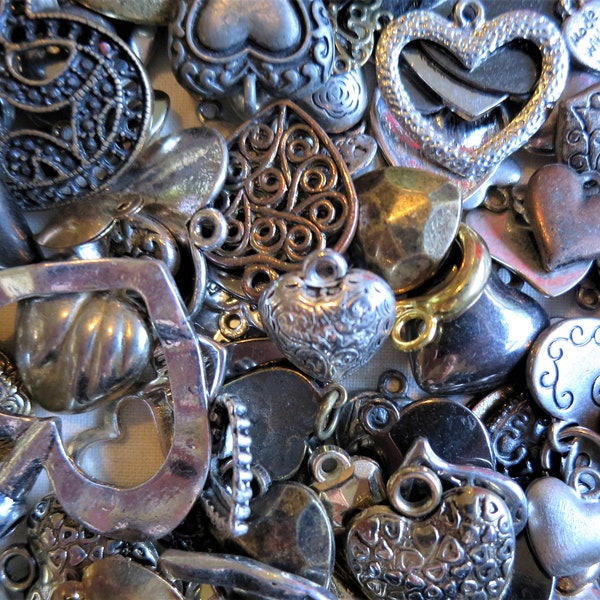 Heart Shaped Charms - Etsy