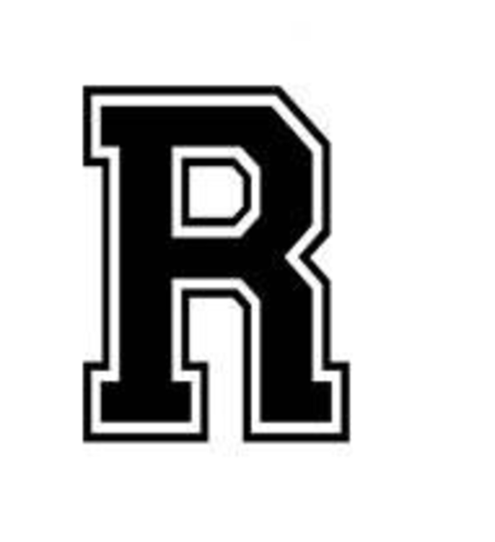 Letter R Varsity Lettering Vinyl Decal | Etsy