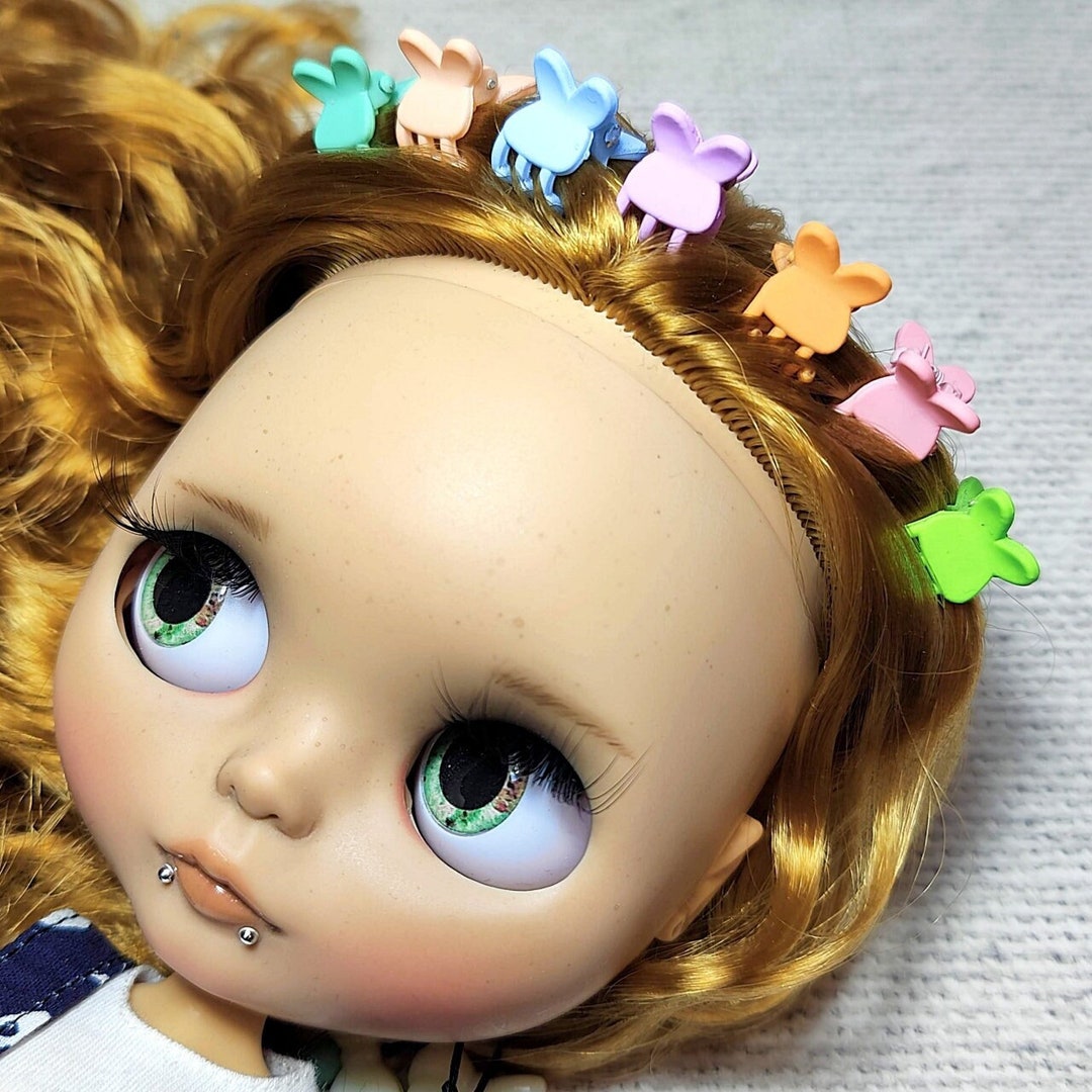 Doll Hair Clips Clamp Claws Small Rabbit Ears 1.4 Cm Star for Bjd Doll ...