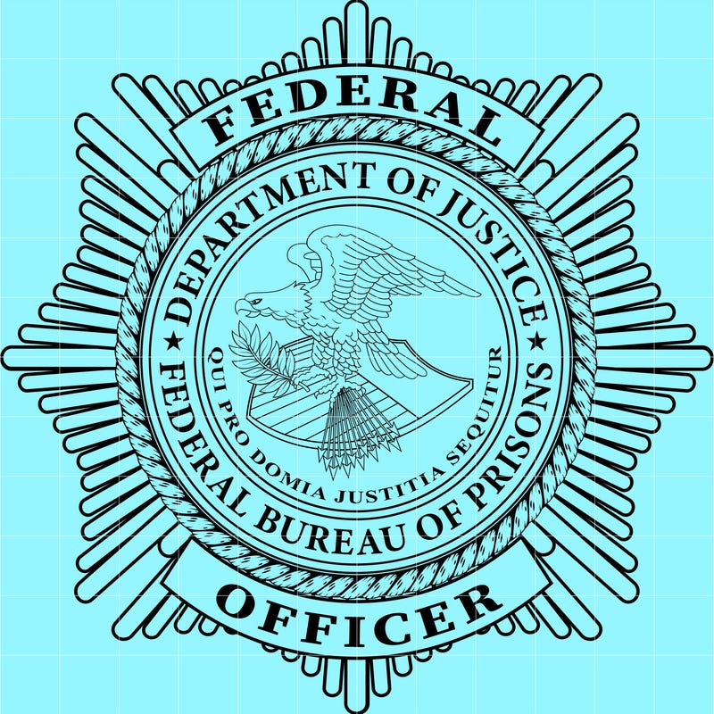 Federal Bureau of Prisons Badge - Etsy