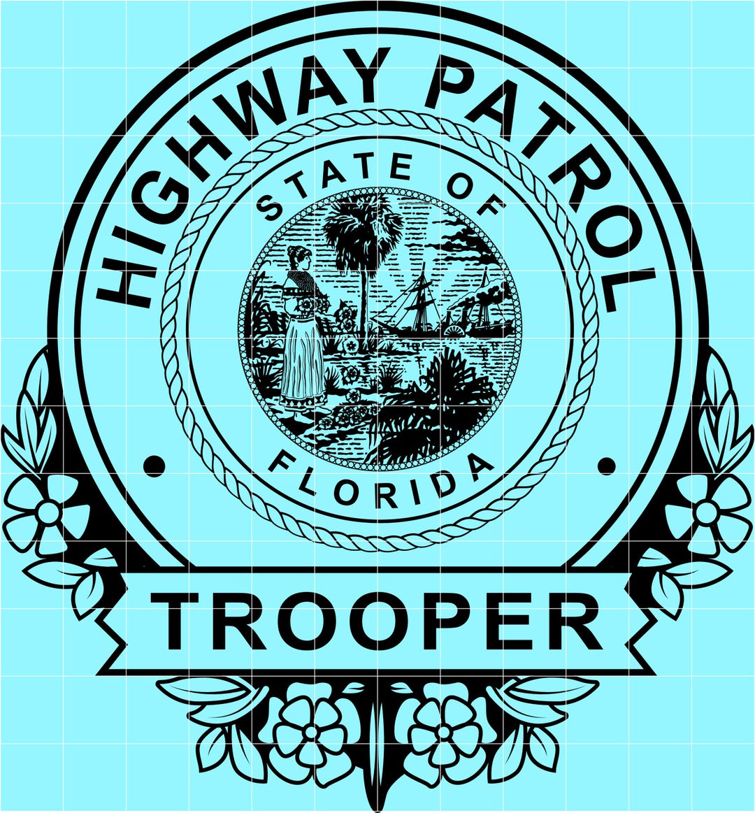 Highway Patrol State Florida Trooper Svg File Cricut File, Cnc Router ...