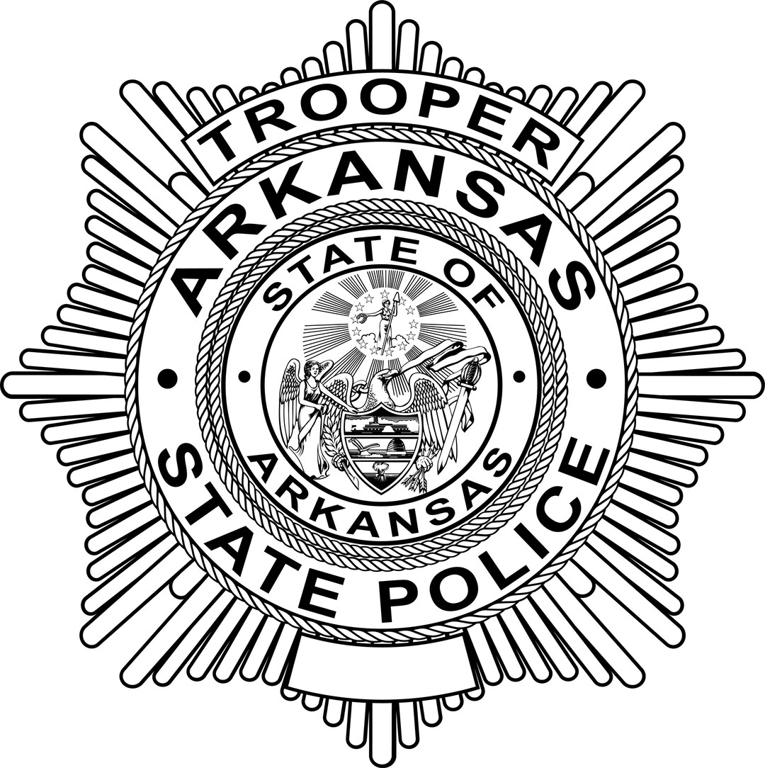 Arkansas State Trooper Police Badge Svg File Cricut File, Cnc Router ...