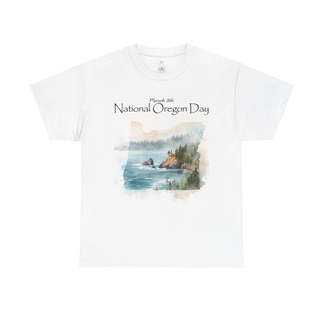 Oregon Coast Watercolor National Oregon Day T-shirt - Etsy