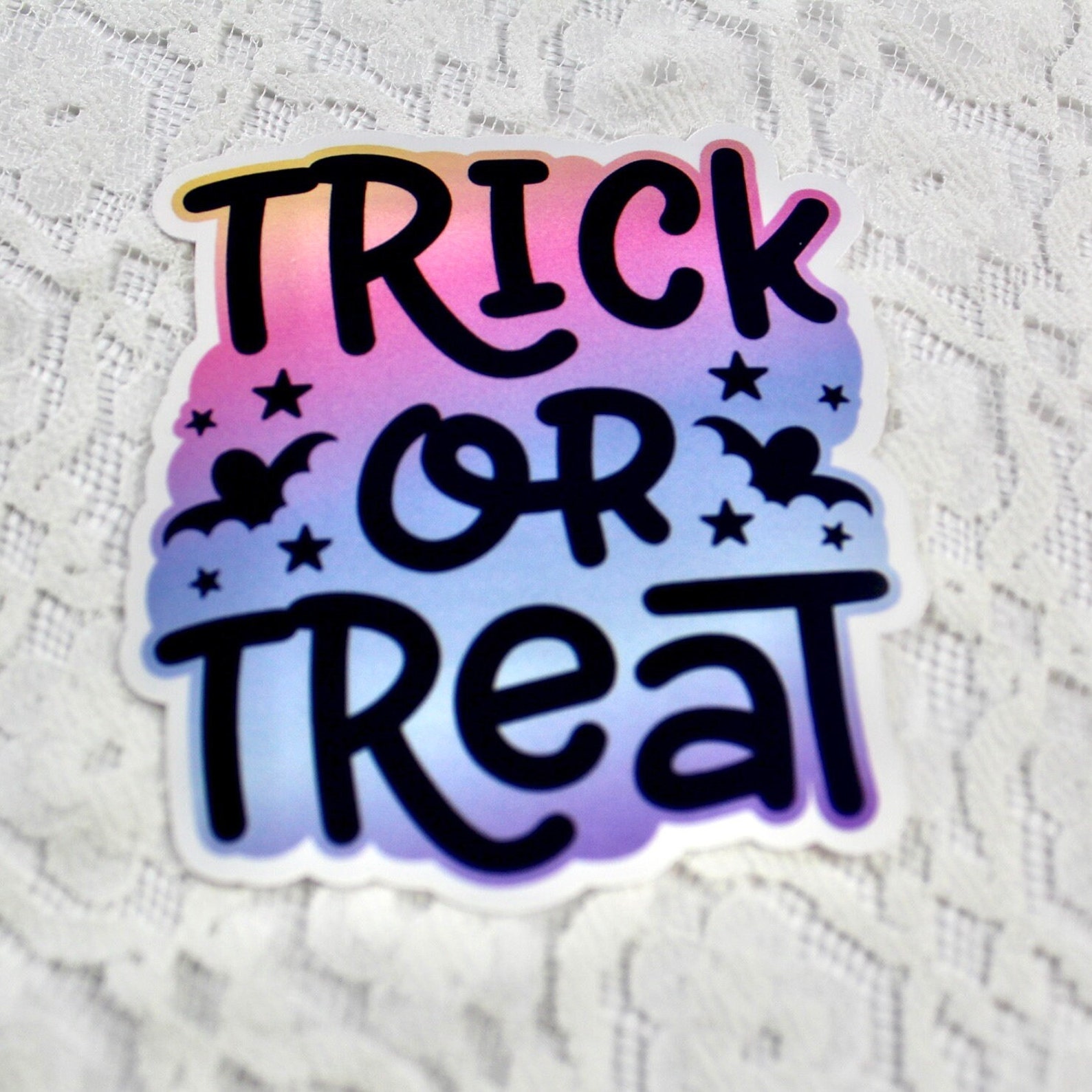 7 Piece Halloween Sticker Pack, Water Resistant Vinyl Stickers, Cute ...