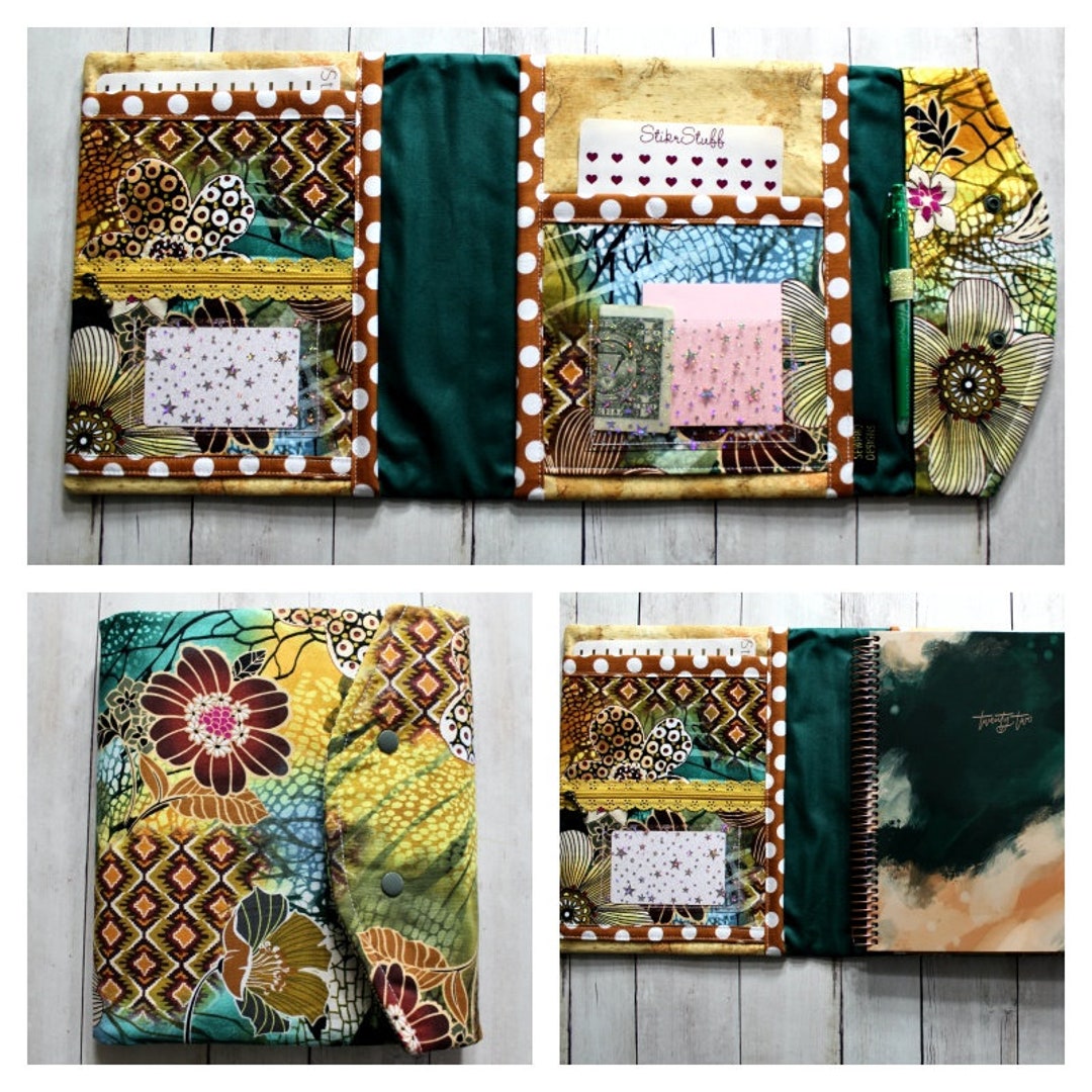 Planner Cover, Erin Condren Planner Fabric Cover, Ready to Ship, Floral ...